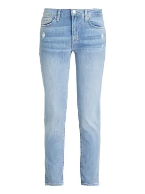 FRAME Le Garcon Slim Boyfriend Jeans - Light Denim
