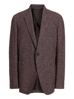 Zegna Tweed Blazer - Claret