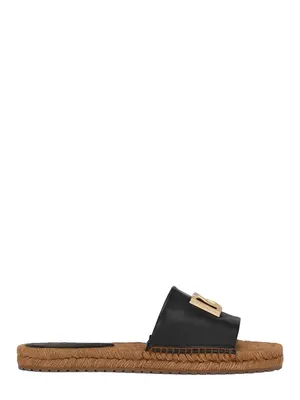 Dolce & Gabbana Dg Logo Espadrilles - Black