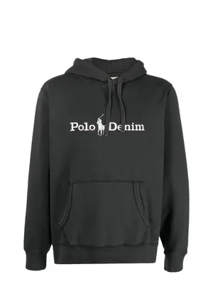 Polo Ralph Lauren Logo-print Drawstring Hoodie - Grey