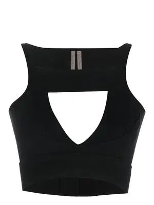 Rick Owens Cut-out Detail Knit Top - Black