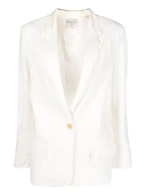 FORTE_FORTE Forte Forte Single-Breasted Linen Blazer