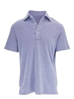 Isaia Short-sleeved Polo Shirt - Blue