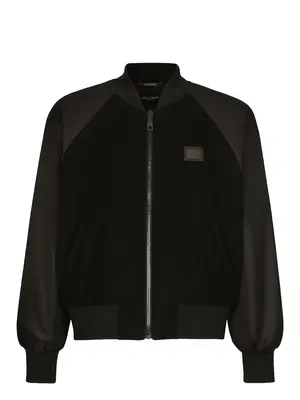 Dolce & Gabbana Logo-tag Bomber Jacket - Black