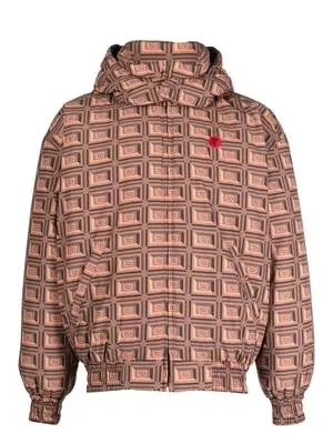 ICECREAM Graphic-print Padded Jacket - Brown