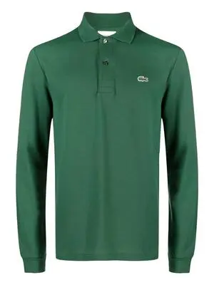 Lacoste Logo-patch Cotton Polo Shirt - Green