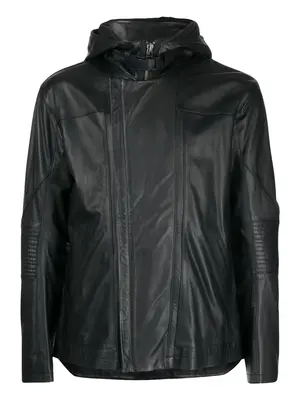 Helmut Lang Photograph-print Leather Jacket - Black
