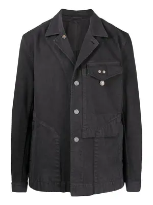 OBJECTS IV LIFE Chest-pocket Shirt Jacket - Black
