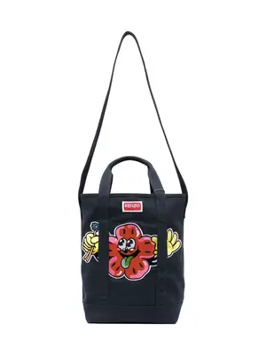 Kenzo Logo-patch Tote - Blue