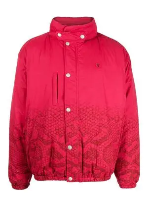 ICECREAM Snakeskin-print Padded Jacket - Pink