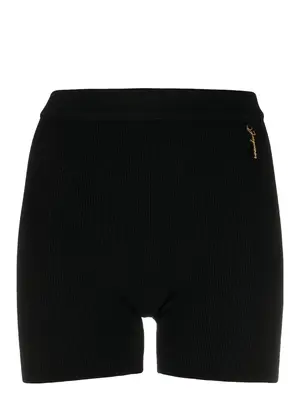 Jacquemus Le Short Pralu Knitted Shorts - Black