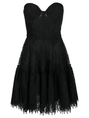 Costarellos Esme Floral-lace Dress - Black