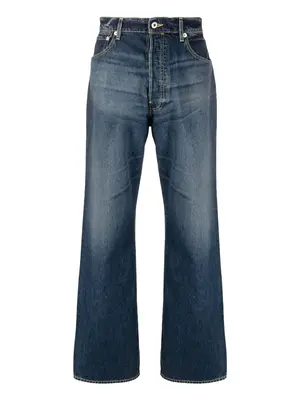 Kenzo Mid-rise Straight-leg Jeans - Blue