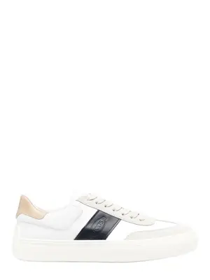 TOD'S Logo-stamp Low-top Sneakers - White
