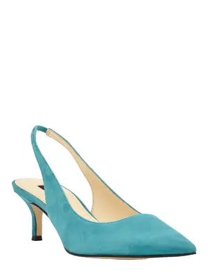 Nine West Nataly Slingback Pumps Medium Blue
