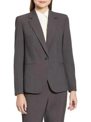 Anne Klein Mélange Blazer - Zinc/anne Blk