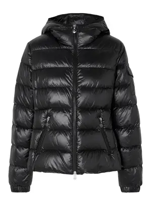 Moncler Gles Hooded Quilted Shell Down Jacket - Black