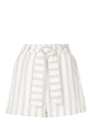 AMIR SLAMA Amir Slama Stripe-Print Tie-Waist Shorts