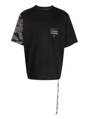 MASTERMIND WORLD Camouflage-print Short-sleeved T-shirt - Black