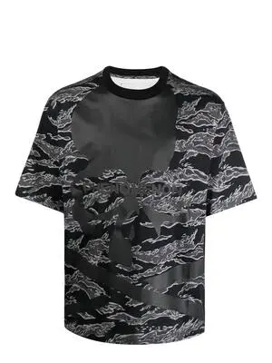 MASTERMIND WORLD Camouflage-print Short-sleeved T-shirt - Black