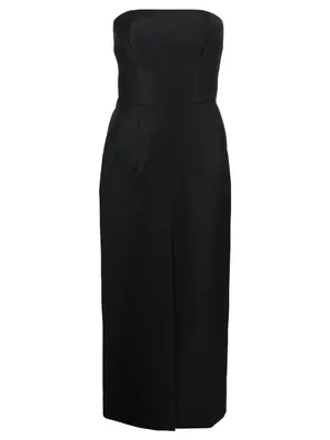 Matériel Fitted Midi Dress - Black