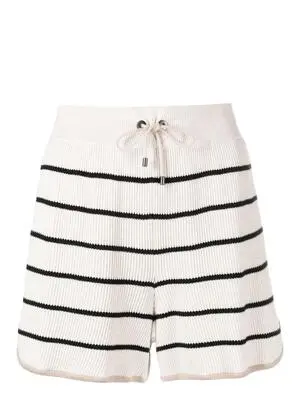 Brunello Cucinelli Striped Bermuda Shorts - Neutrals