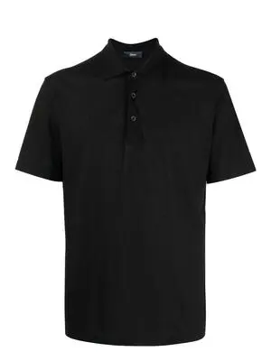 Herno Short-sleeved Polo Shirt Black