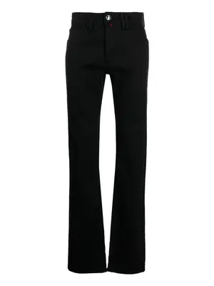 BILLIONAIRE Straight-leg Jeans With Embroidered Logo - Black