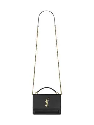 Saint Laurent Sunset Satchel - Black