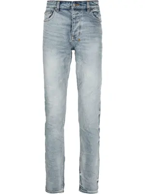 Ksubi Crinkled Slim-cut Jeans - Blue