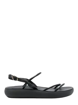 ANCIENT GREEK SANDALS Polis Slingback Sandals - Black