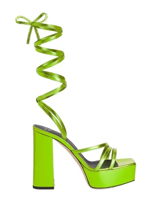 GIUSEPPE ZANOTTI Flavienne Gladiator 120mm Sandals - Green