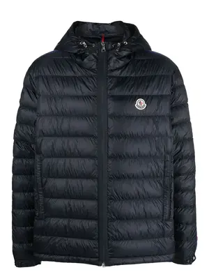 Moncler Agout Logo-patch Puffer Jacket - Blue
