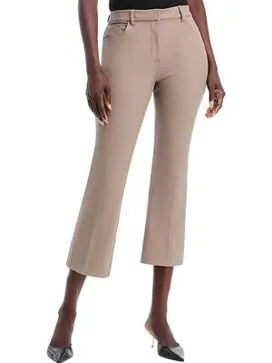 Theory Cropped Kick Flare Pants - Smoke