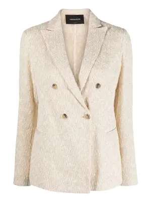 Fabiana Filippi Double-breasted Blazer - Neutrals