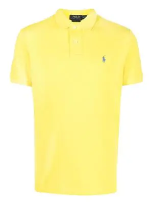 Polo Ralph Lauren Polo Ralph Lauren Logo Embroidered Short Sleeve Polo Shirt Yellow