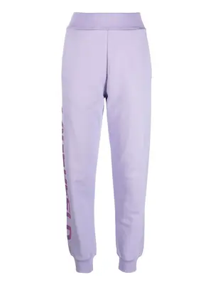 Karl Lagerfeld Organic Cotton Logo-print Track Pants - Purple