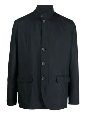 Herno Button-front Bomber Jacket - Black