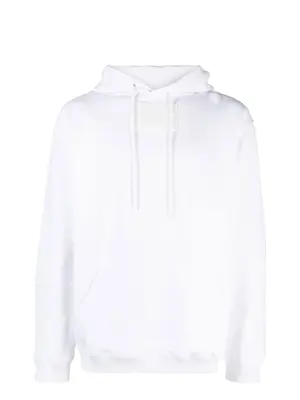VTMNTS Barcode-patch Drawstring Hoodie - White