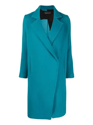 GIANLUCA CAPANNOLO Double-breasted Tailored Coat - Blue