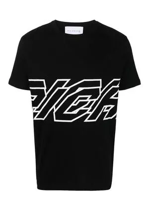 John Richmond Logo-print Cotton T-shirt - Black