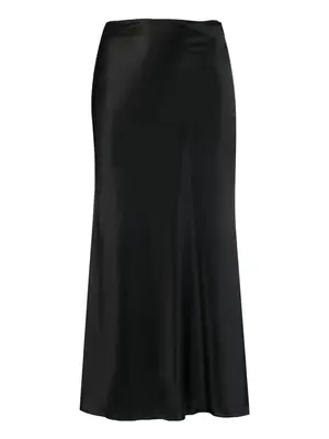 MANURI Patricia Silk Skirt - Black