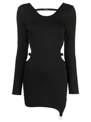 HELIOT EMIL Logo-detail Mini Dress - Black
