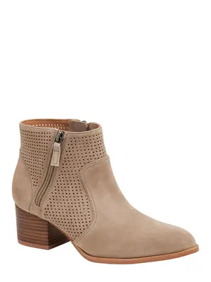 Johnston & Murphy Johnston & Murphy Trista Bootie Taupe Suede