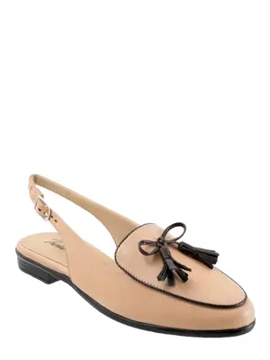 Trotters Trotters Lillie Slingback Loafer Beige/dark Brown