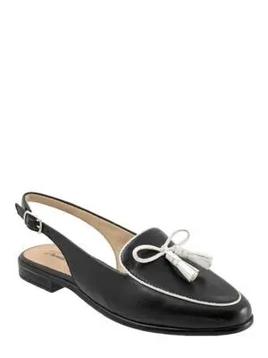 Trotters Trotters Lillie Slingback Loafer Black/ White