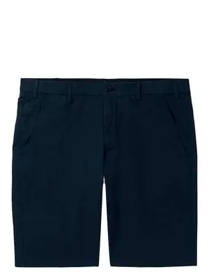 Loro Piana Straight-leg Cotton-blend Bermuda Shorts - Blue