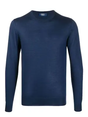FEDELI Fedeli Ribbed Crew Neck Jumper