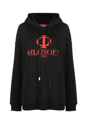 Philosophy Di Lorenzo Serafini Logo-print Drawstring Hoodie - Black