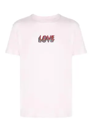 Viktor & Rolf Love-print Cotton-blend T-shirt - Pink